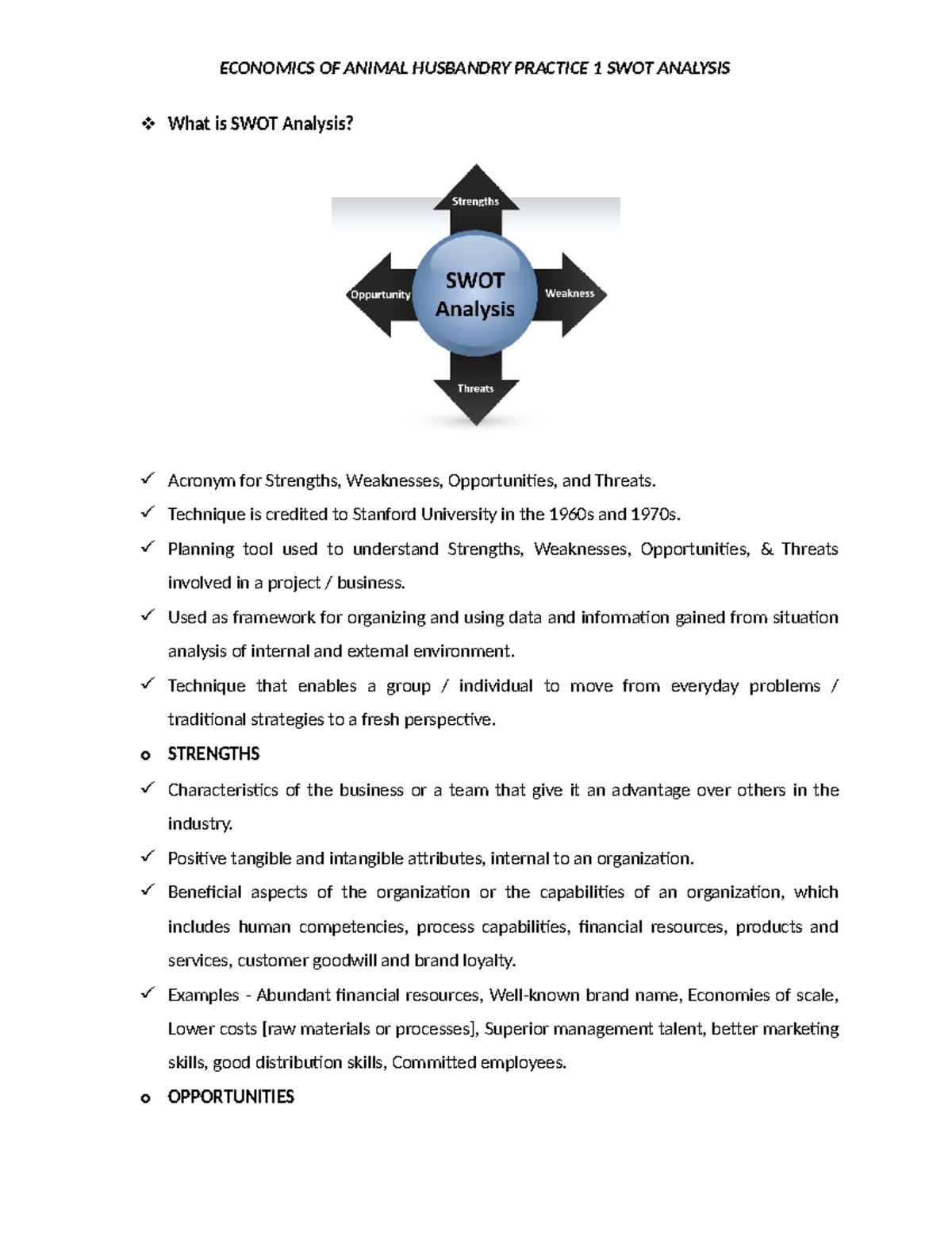 SWOT Analysis Practice 1: A Comprehensive Guide for Effective ...