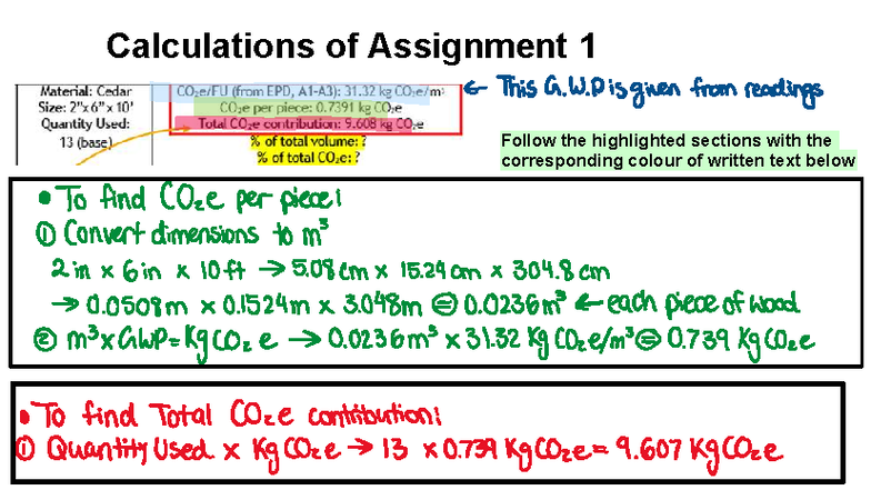 1S03- Calculations of Assignment 1 - Sustain 1S03 - Calculations of ...