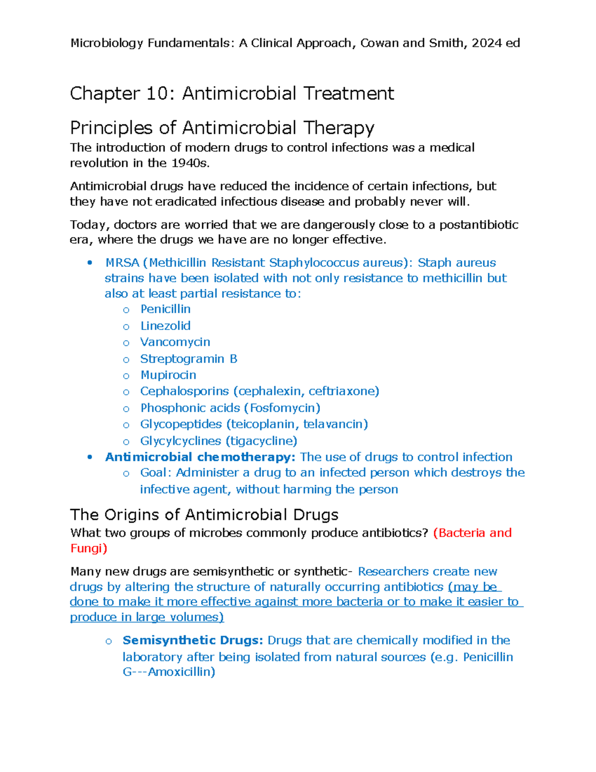 Chapter 10: Antimicrobial Treatment Principles & Resistance Strategies ...