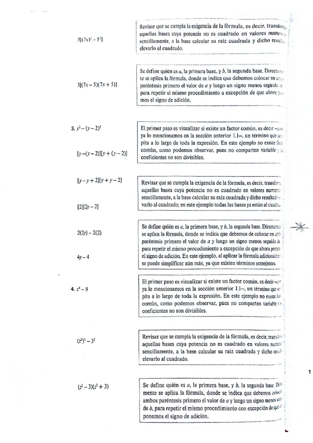 Ejercicios Resueltos de Factorización por Tanteo Simple y Cuadrados ...