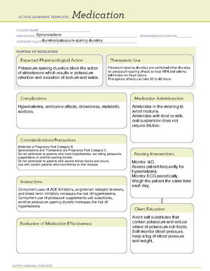 ATI medication template - lorazepam - ACTIVE LEARNING TEMPLATES ...