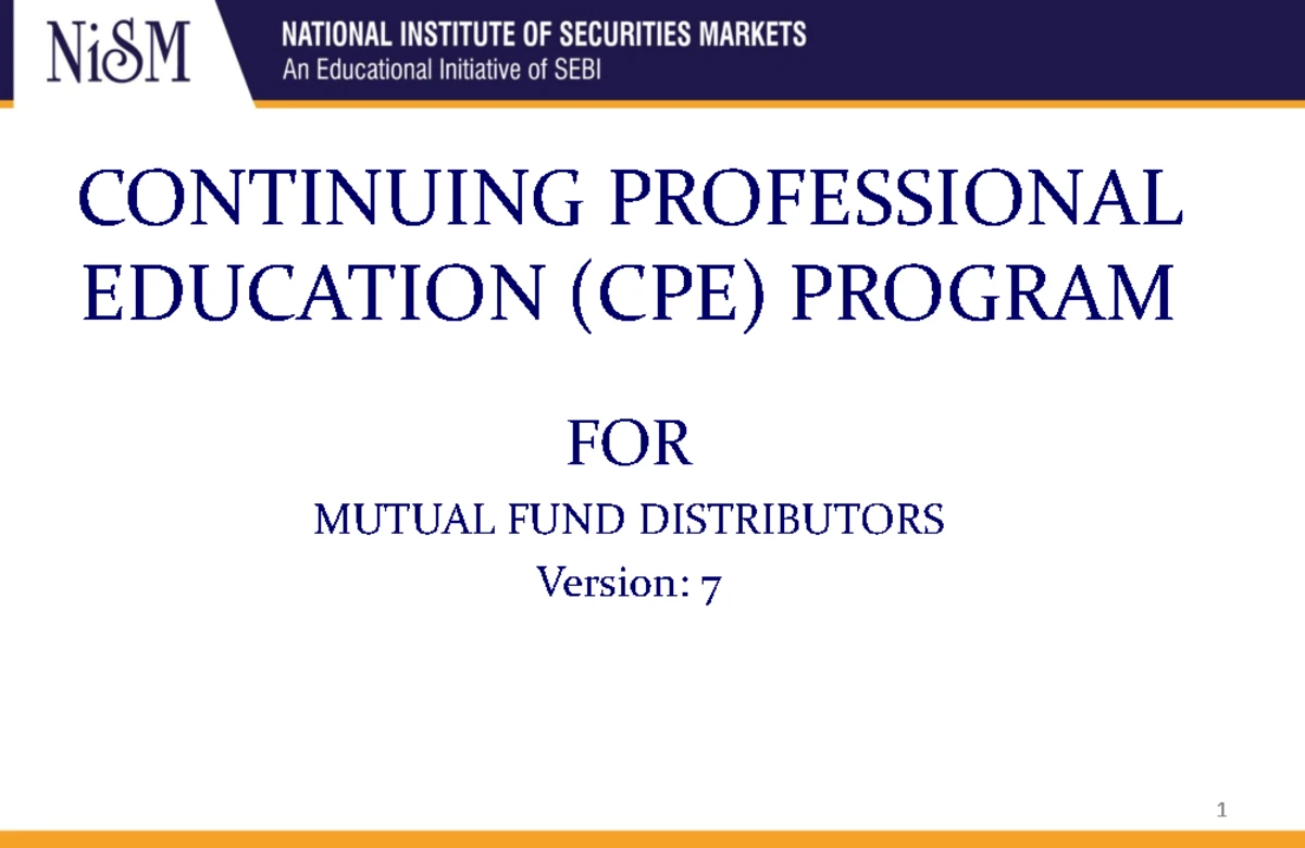 Nism Exam Mock Test Questions and Answer - PRACTICE KIT – PAPER 1 No ...