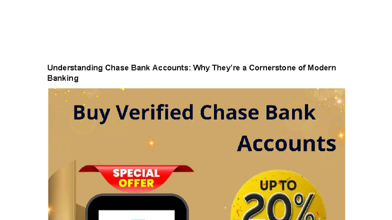 Understanding Chase Bank Accounts: A Comprehensive Guide - Studocu