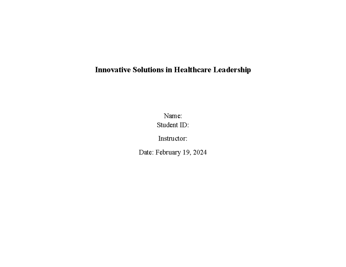 A1 hackensack case comparison worksheet - Innovative Solutions in ...
