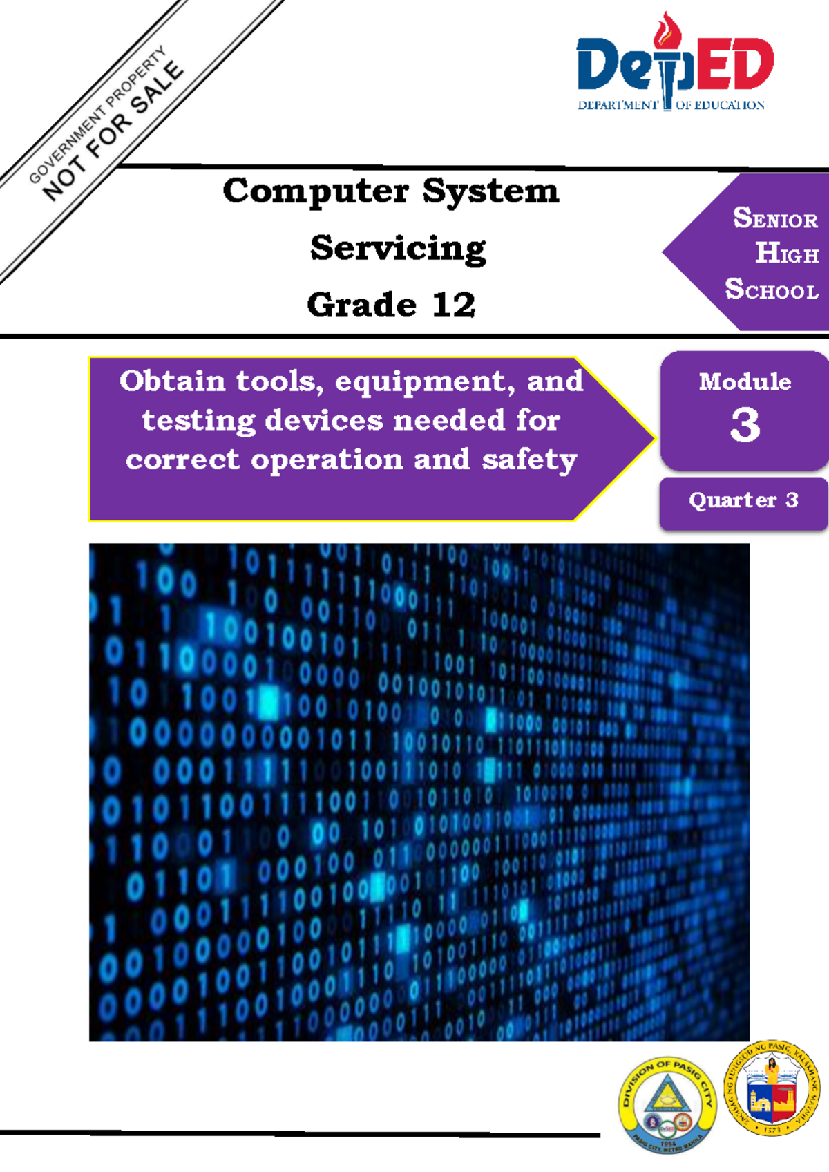 TVL CSS12-Q4-M3: Tools & Equipment for Computer System Servicing - Studocu