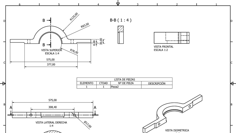 Pieza normal plano - asdsdsadsadsdsadsada - dibujo y diseño - A-A ( 1 : ...