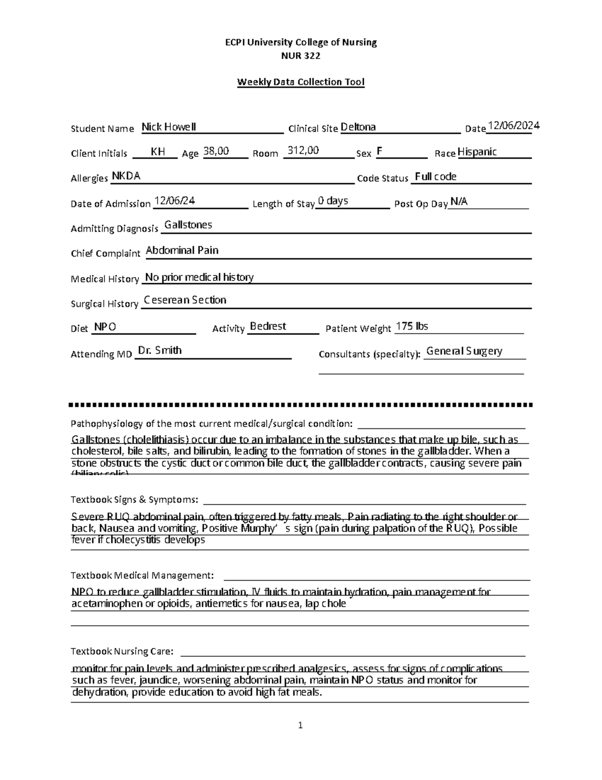 Data Collection Tool Fillable W7Q2 - NUR 322 Weekly Data Collection ...