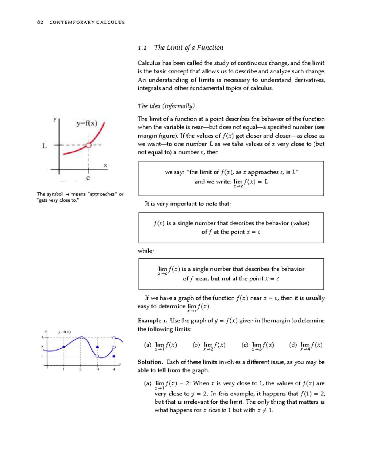 Calculus 1.1: Understanding Limits and Their Applications - Studocu