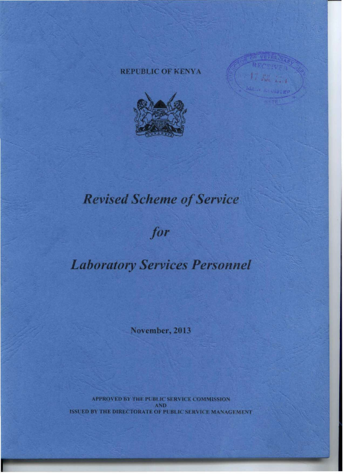 Revised Scheme of Service for Laboratory Services Personnel - Studocu
