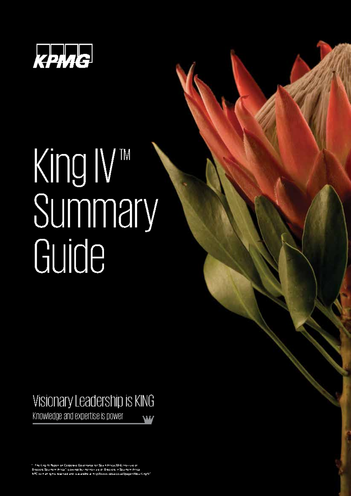 King IV Summary Guide - Visionary Leadership is KING Knowledge and ...
