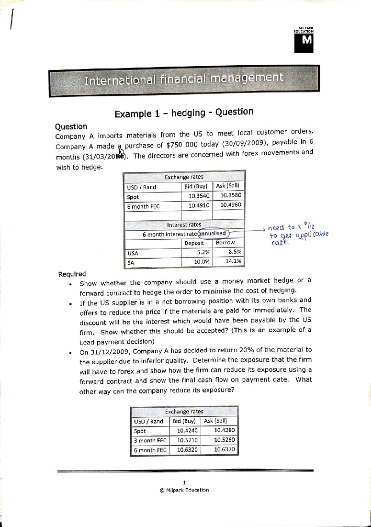 MACF Unit 4.4 International Financial Management - Lesson Activities ...