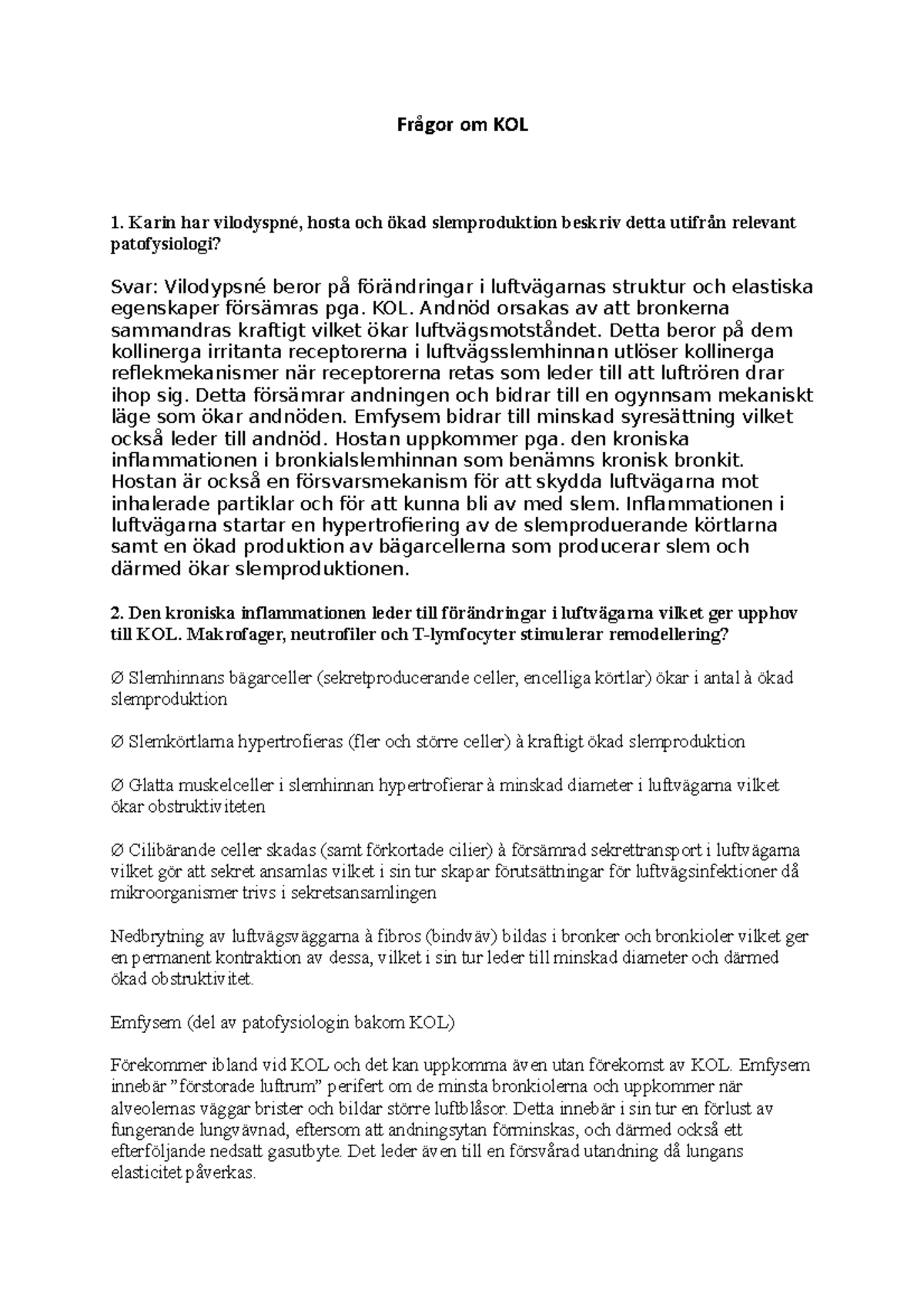 Kompendium för område Respiration - Lungor - Respiration – Lungornas ...