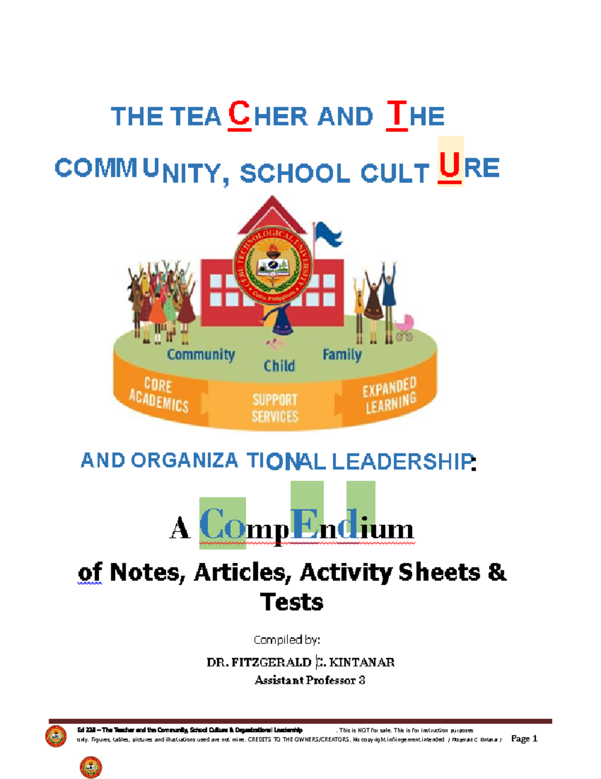 Ed-228-Lesson 6- School and Community Partnership - Ed 228 – The ...