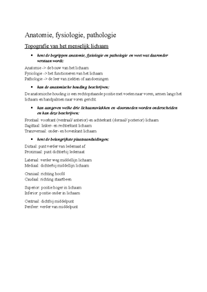 [Solved] wat is het poortader systeem - Anatomie Fysiologie Pathologie (AFP) - Studeersnel