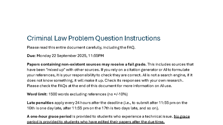 Criminal Law Problem Question S2 2025: Assessing Liability for Boyle's ...