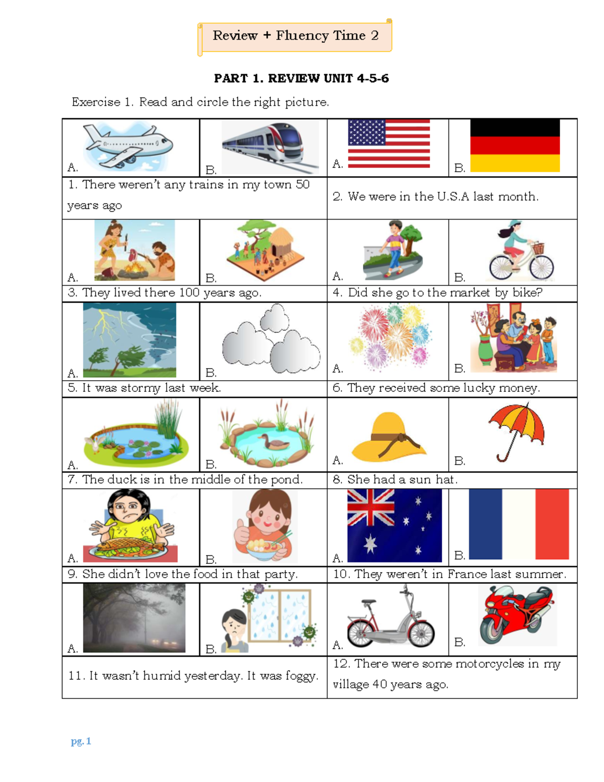 Review Fluency Time 2: Unit Exercises & Activities - Studocu