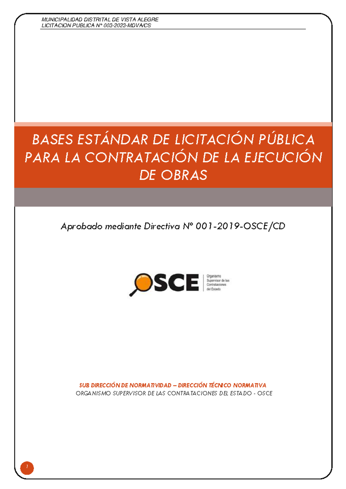 Bases Estándar de Licitación Pública - Municipalidad Distrital de Vista ...