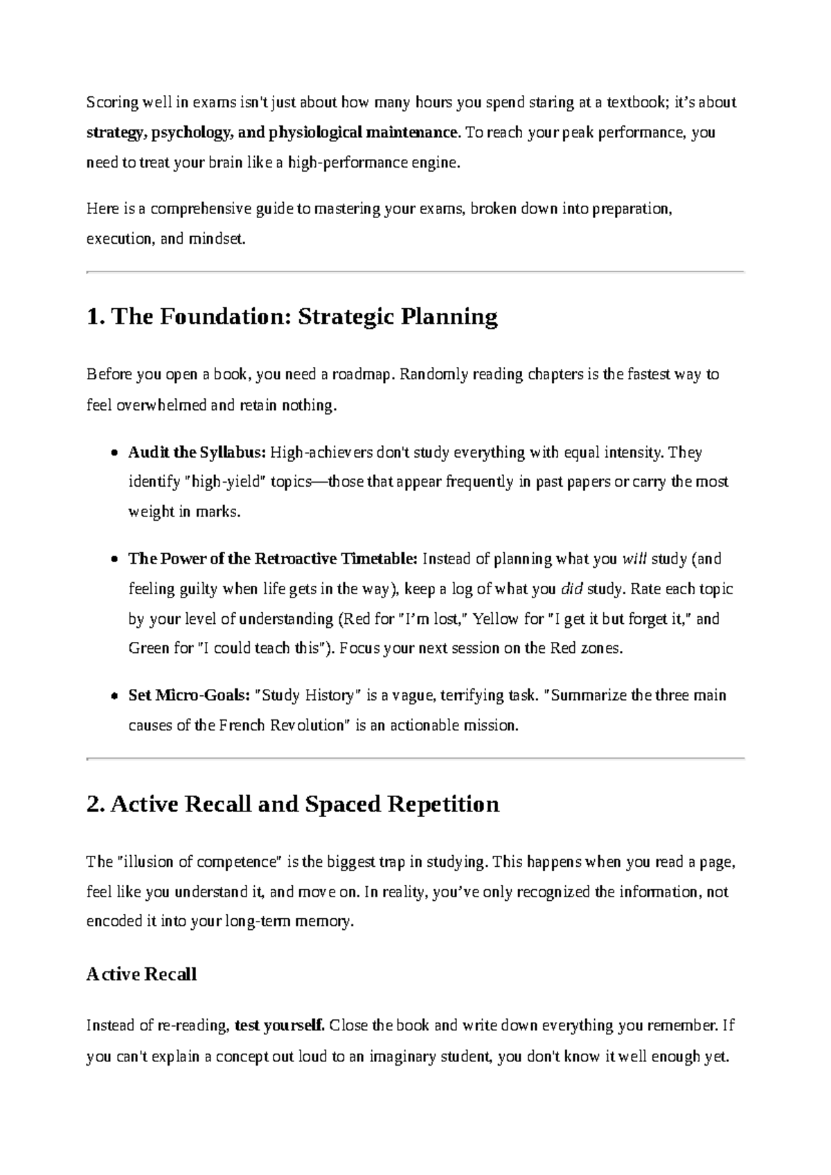 Mastering Exam Strategies: A Comprehensive Guide (Course Code: 250A23DE ...