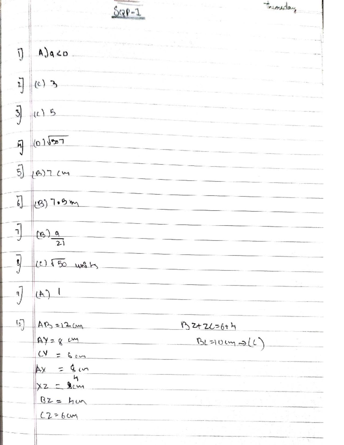 Mathematics Sample Paper - K. Varshith (Course Code: 507) - Studocu
