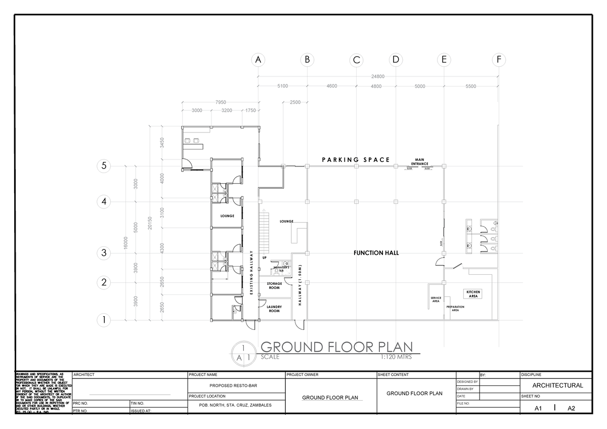 Ground Floor Plan for Villaroma Project (ABDC 24800) - Studocu