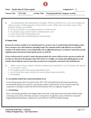 Micropro Experiment 2 - Laboratory Note - EXPERIMENT BASIC SCREEN OPERATION NAME: SECTION: DATE ...