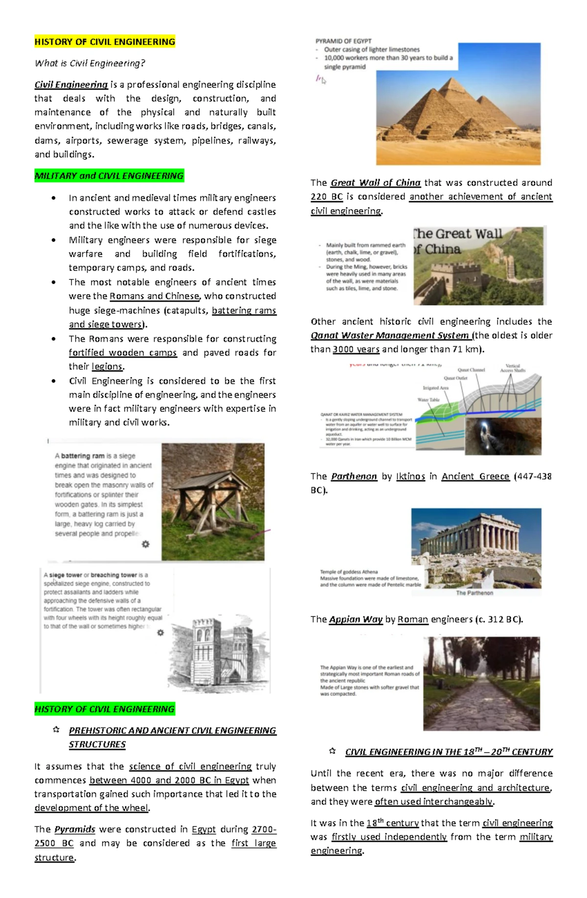 Civil Engineering Notes 2 - CIVIL ENGINEERING AND SOCIETY AND OTHER ...