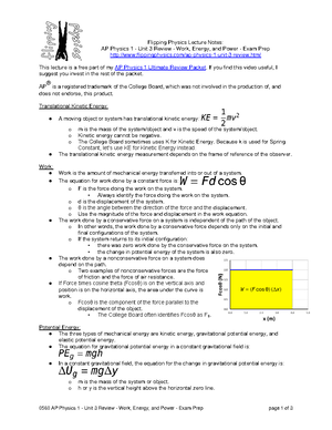 Midterm Exam #2 Cheat sheet - Basic Physical Concepts Current and resistance Electric force and ...