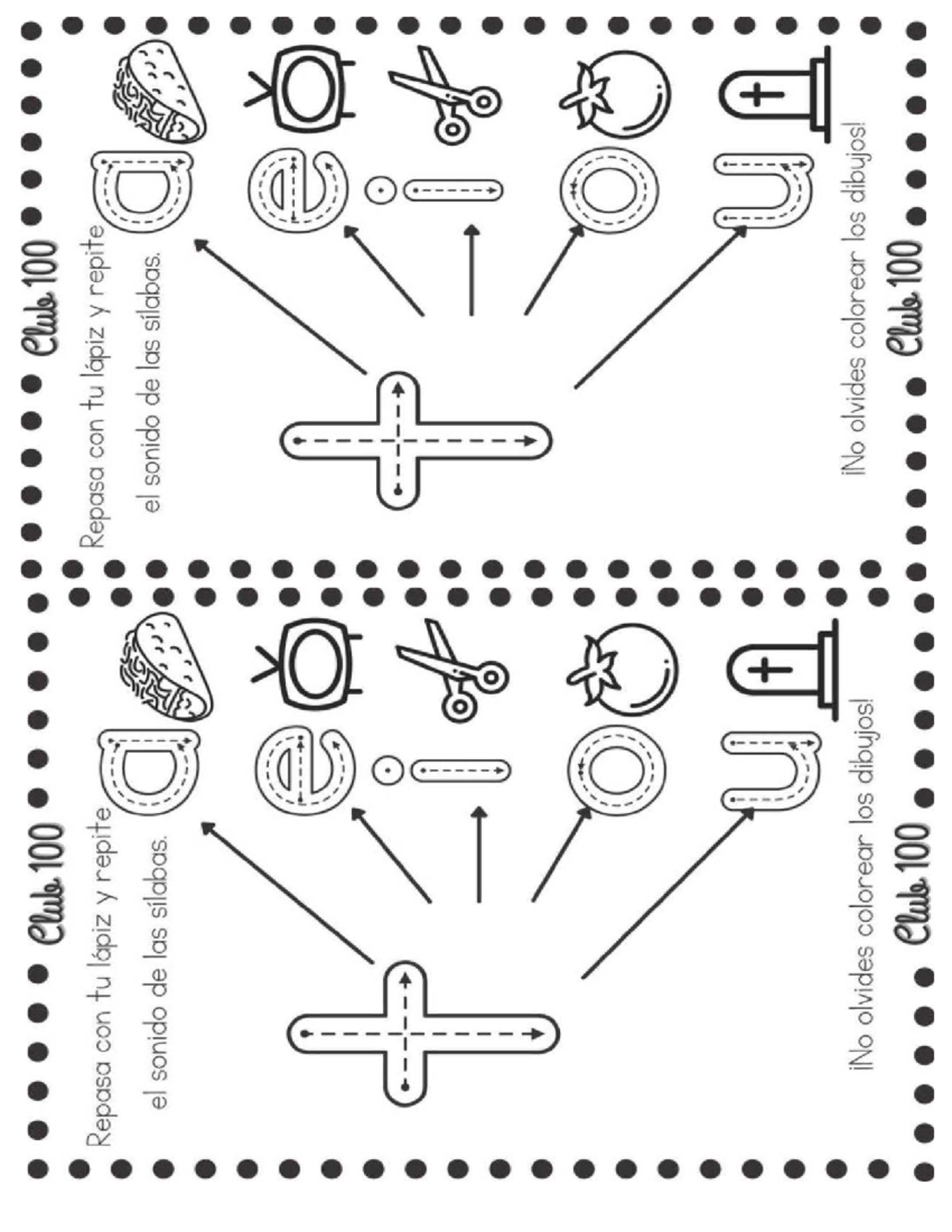 Club 100: Laberinto Silábico y Ejercicios de Lectura - Studocu