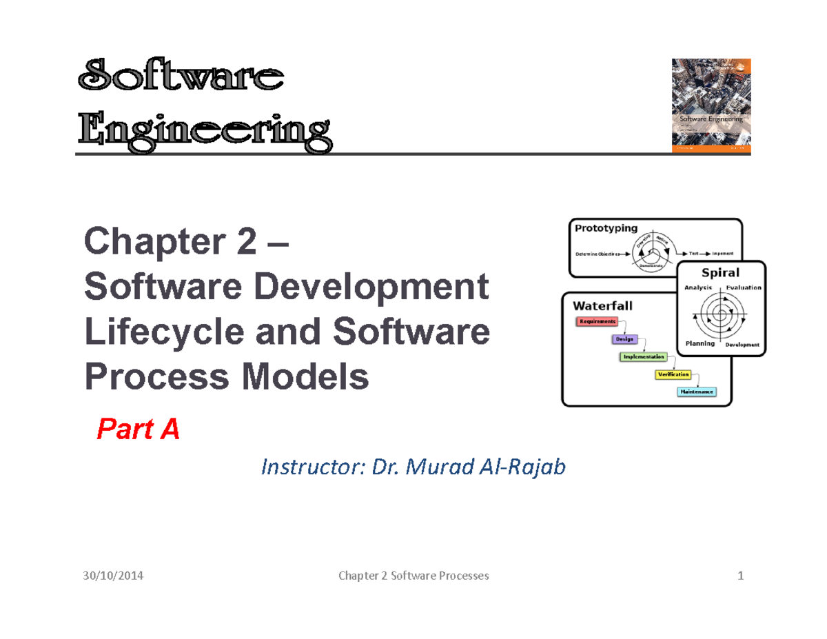 Chapter 02 SWDL and SW Process Models - Part A - Chapter 2 – Software ...