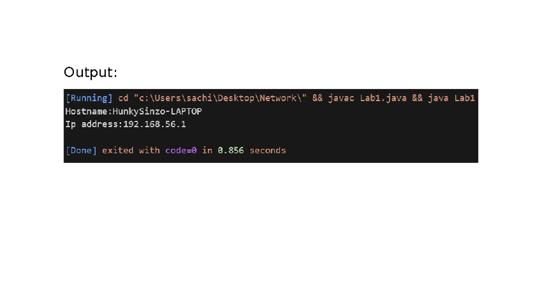 Output - hoooo - Network Programming - Studocu
