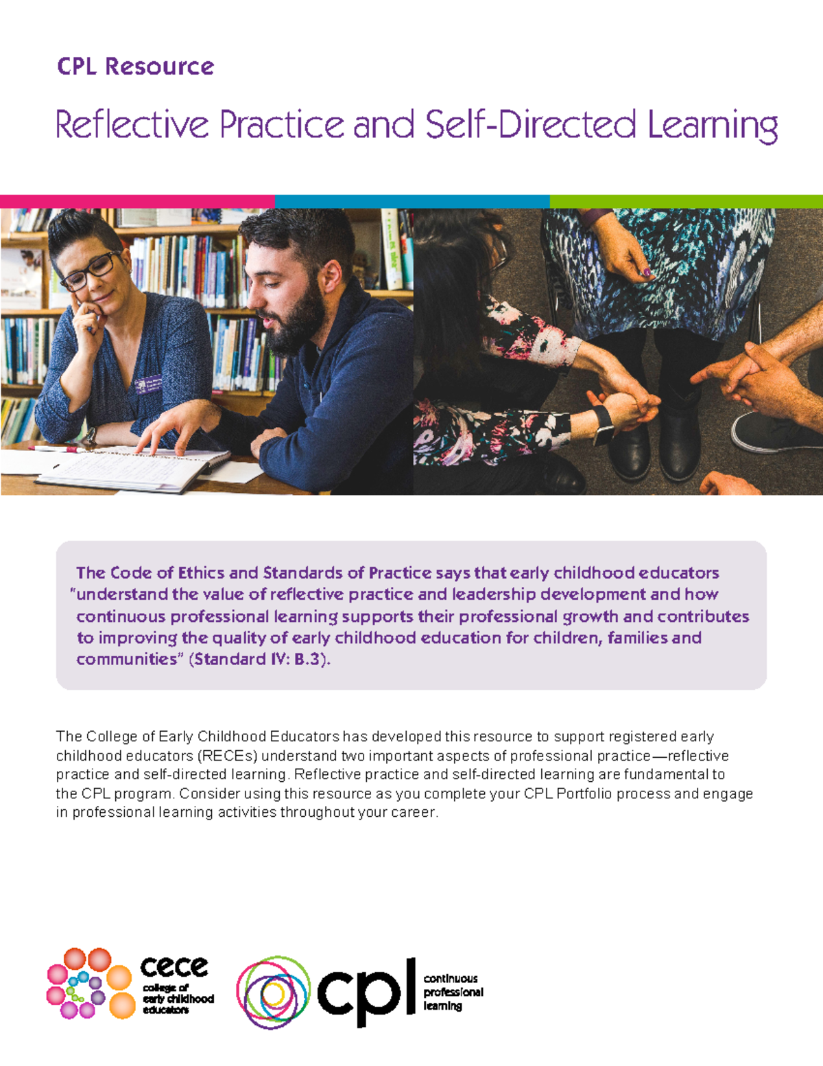 CPL Reflective Practice Self Directed Learning - The College of Early ...