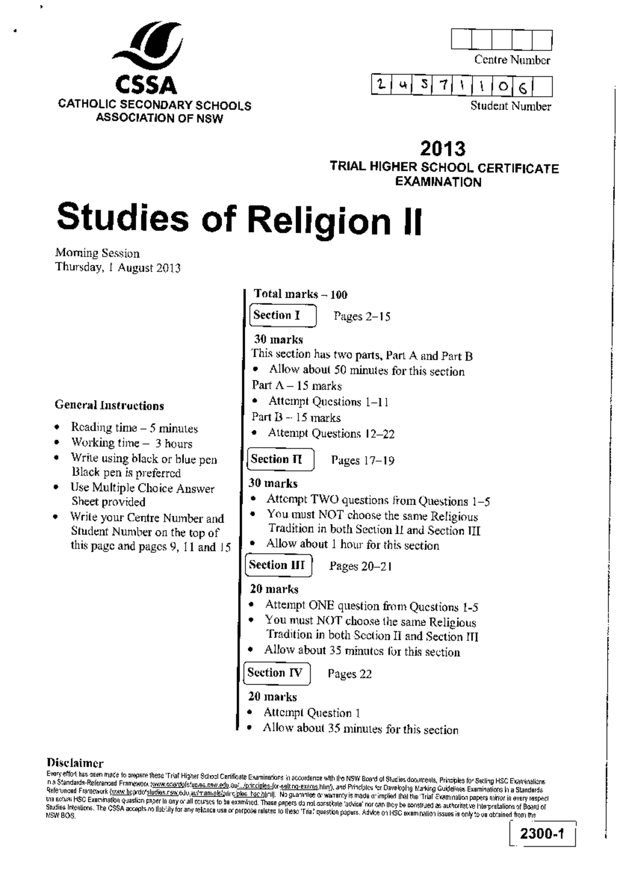 Preliminary Studies of Religion II Syllabus Overview - Studocu