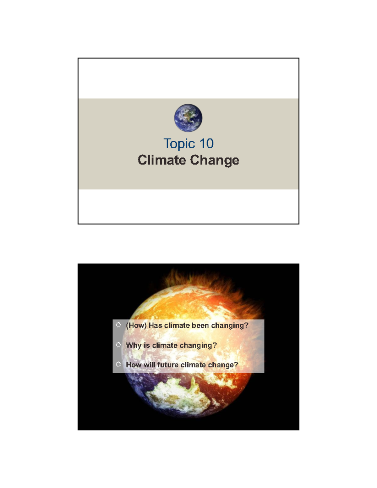 Climate Change Analysis and Projections (GEOG 203) - Topic 10 Climate ...