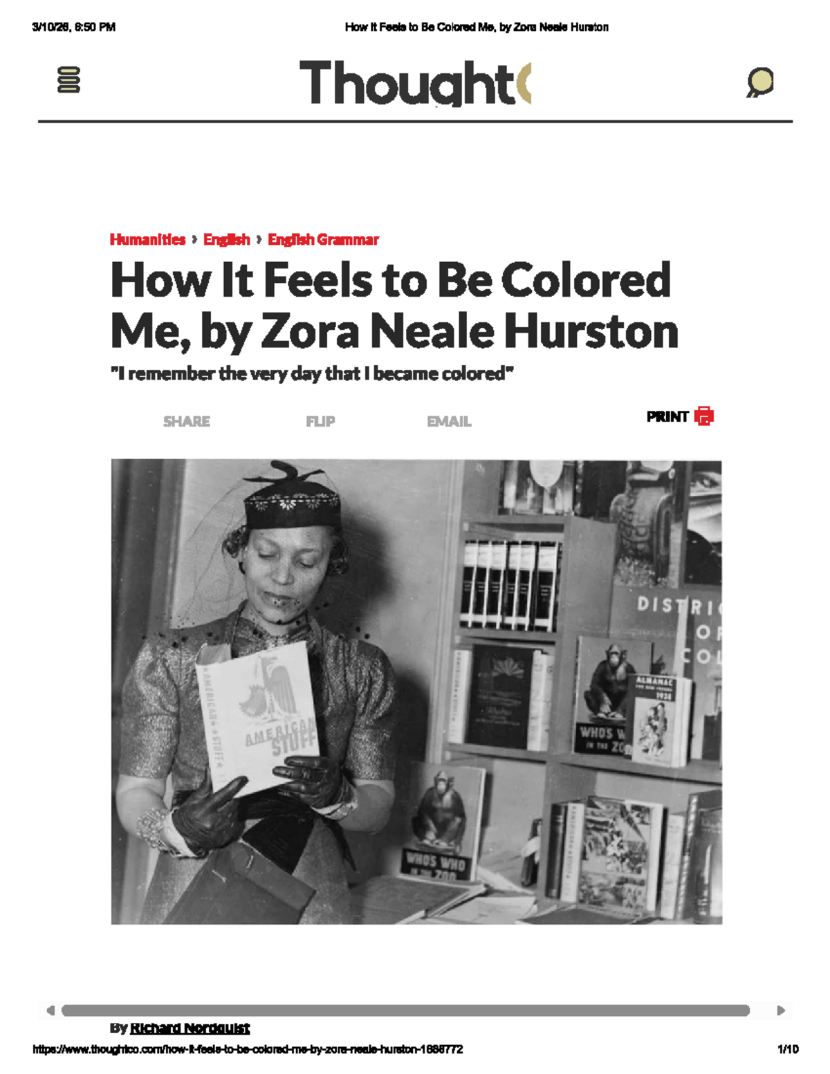 How It Feels to Be Colored Me: Key Insights from Zora Neale Hurston ...