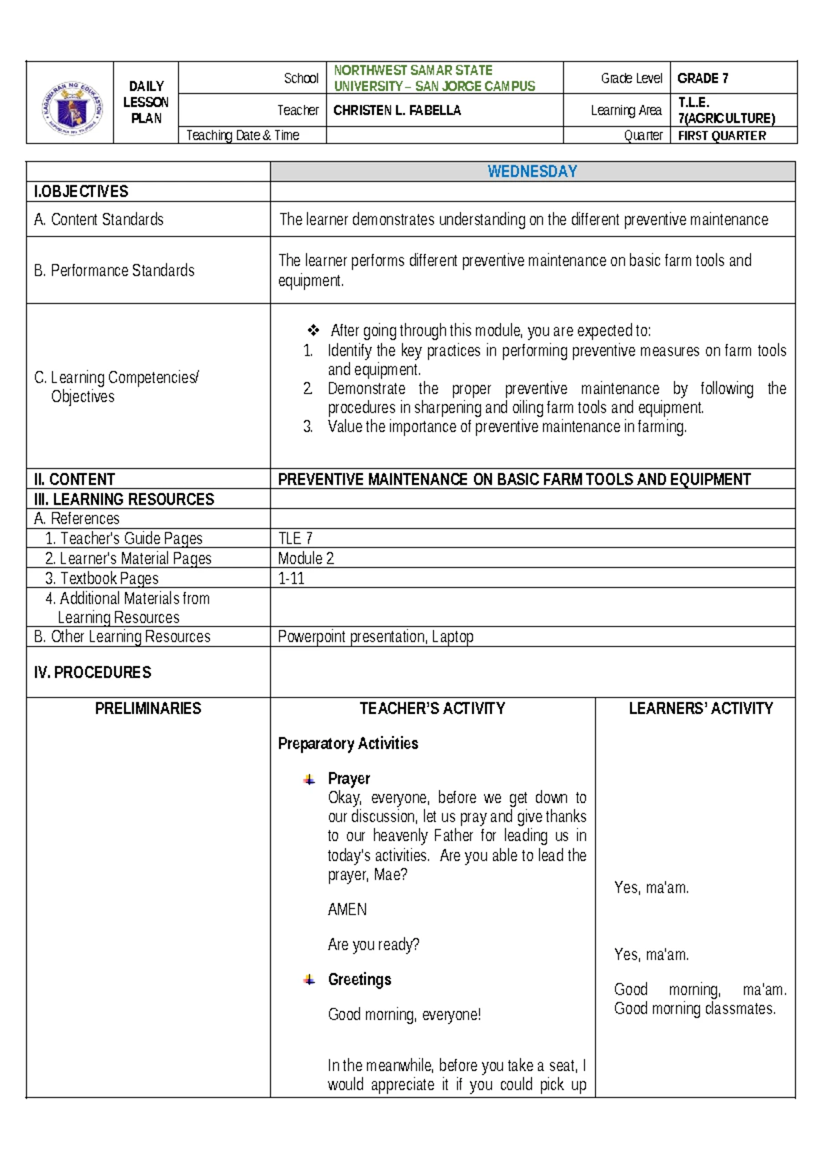 Final-Demonstration-Rating-Sheet - 1 | P a g e DEMONSTRATION TEACHING ...