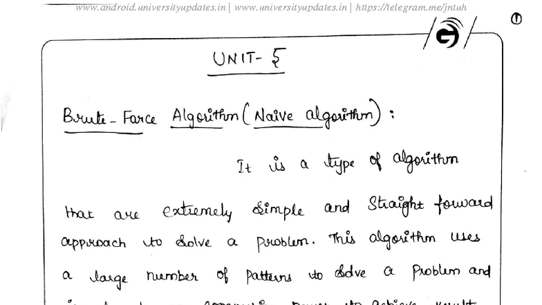 Unit 5: Data Structures Lecture Notes and Problem Solving Techniques ...