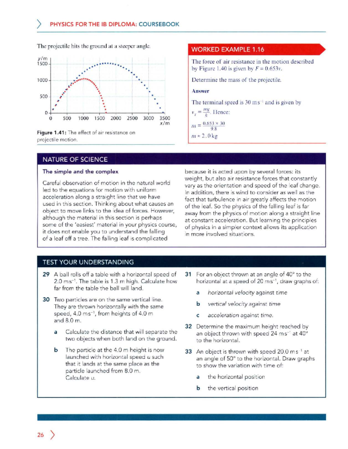 Tsokos - Understanding Projectile Motion in Physics for IB Diploma ...