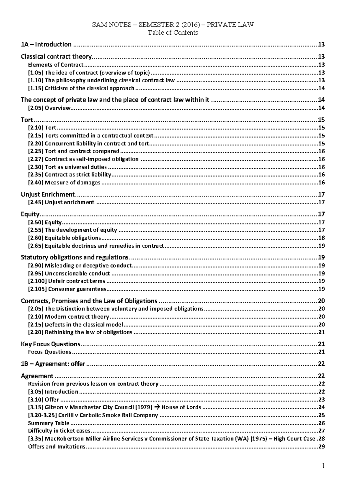 High distinction - Table of Contents 1A – Introduction - Studocu