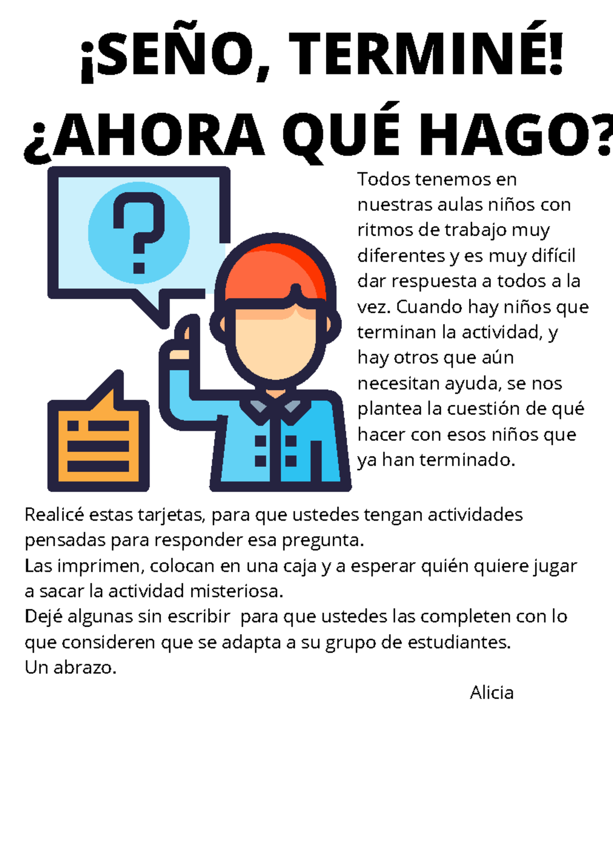 Tarjetas de actividades para estudiantes que terminan antes - 2022 ...