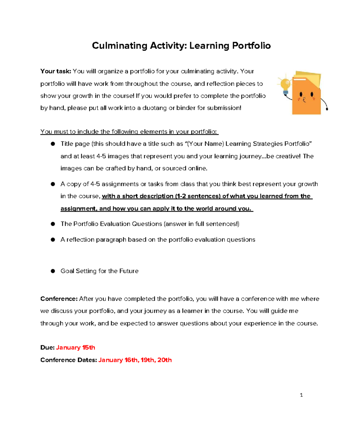 Culminating Activity: GLE Learning Portfolio - Winter 2025 - Studocu