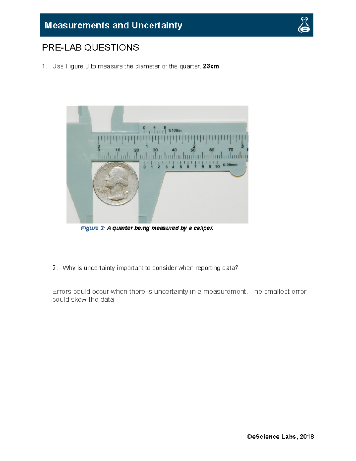 Lab3 Measurements - lab 3 - PRE-LAB QUESTIONS 1. Use Figure 3 to ...