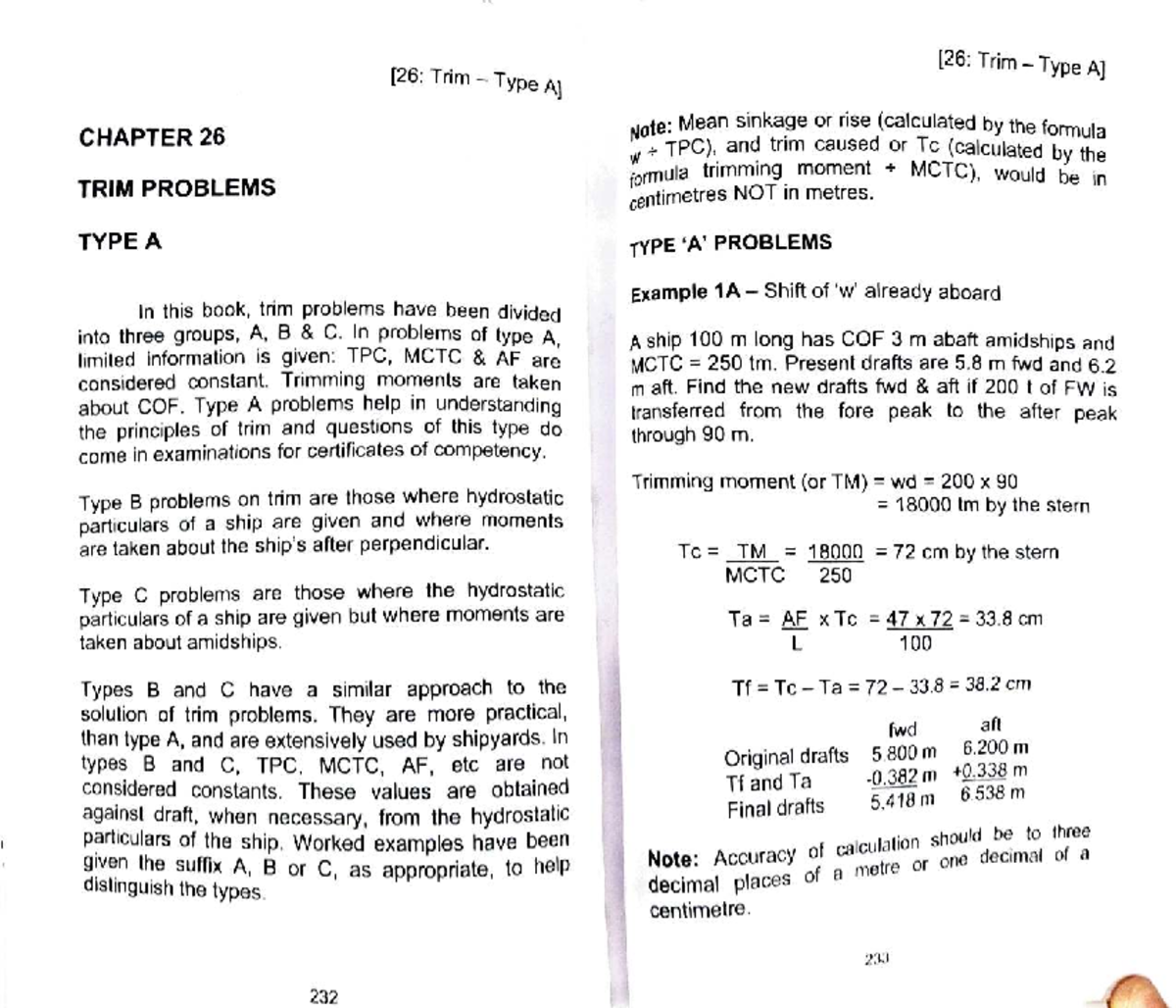 Trim Type A Problems - Chapter 26 Notes - Studocu