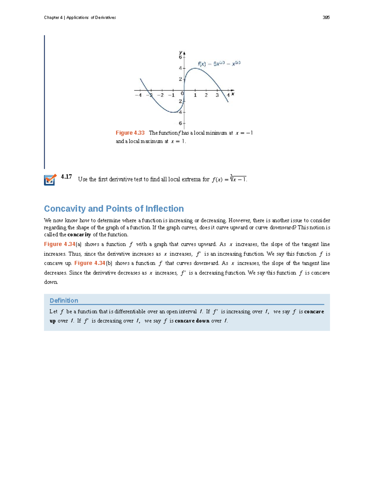 Chapter 4: Applications of Derivatives - Local Extrema & Concavity ...