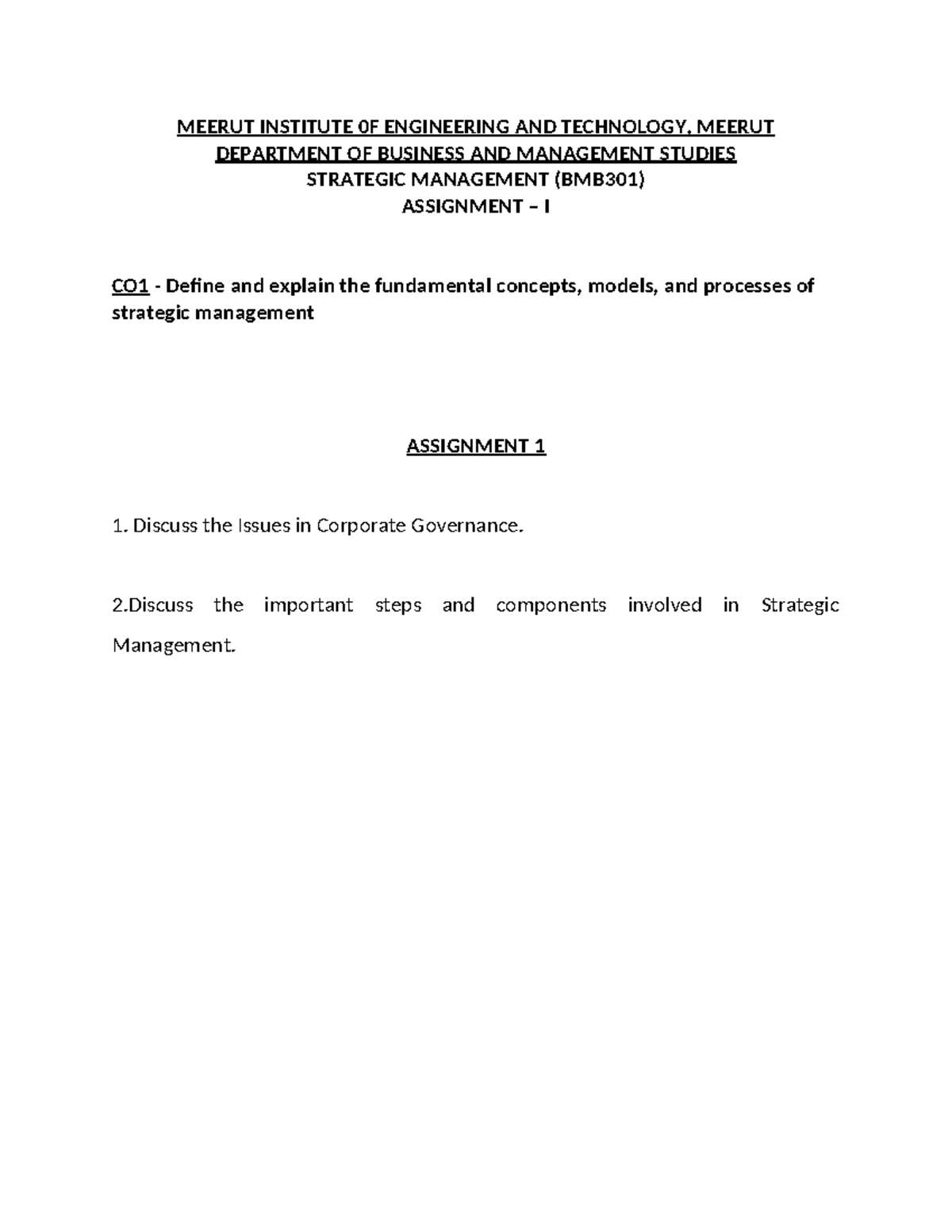 BMB-301 ASS-1 - Important document - Master's in Computer Applications ...