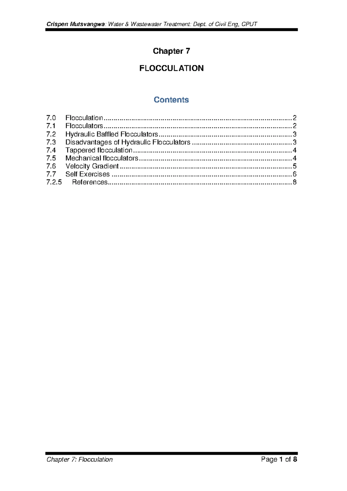 HED470 Unit 4 Handout: Sewer Reticulation & Design Notes - Studocu