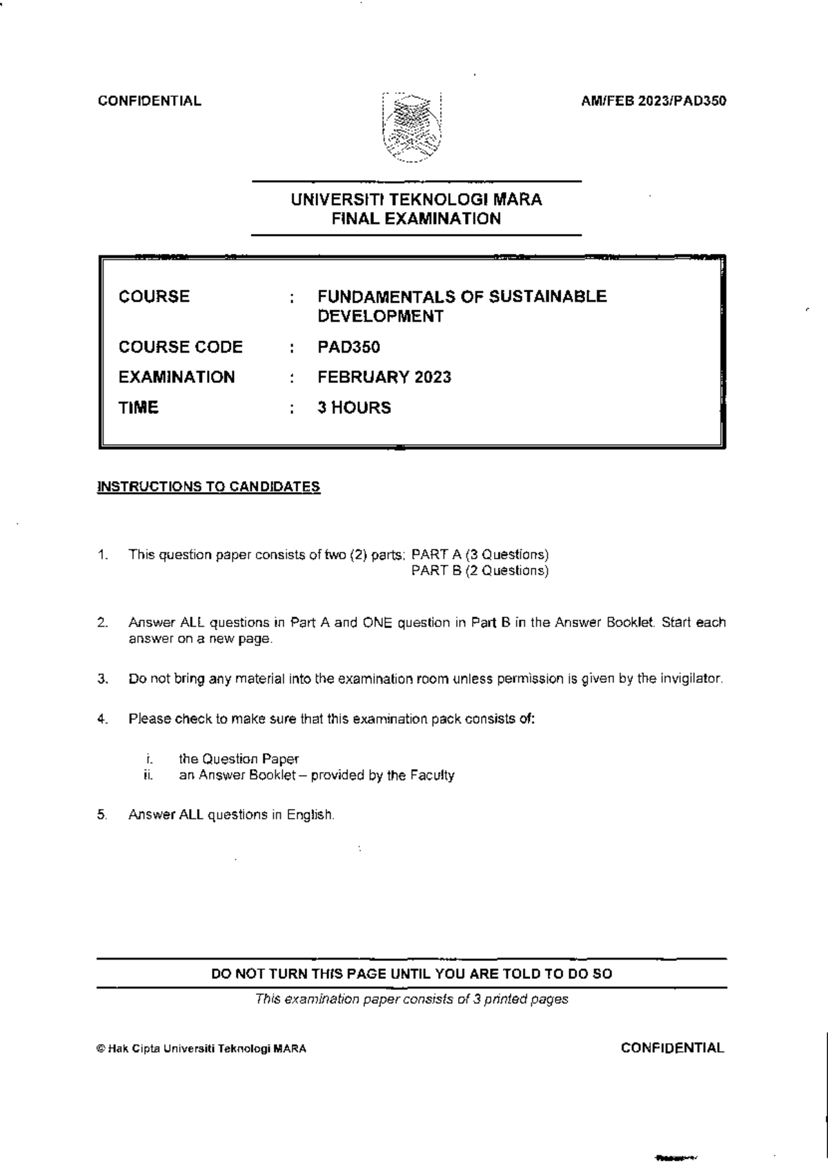 Faculty Administrative Science AND Policy Studies 2023 Session 1 - PRA ...