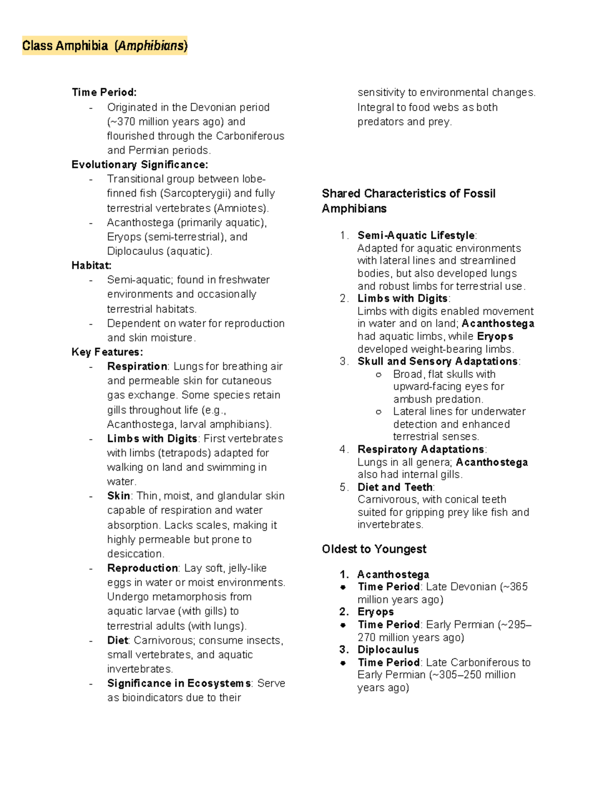 Class Amphibia (Amphibians): Evolution, features, and significance ...