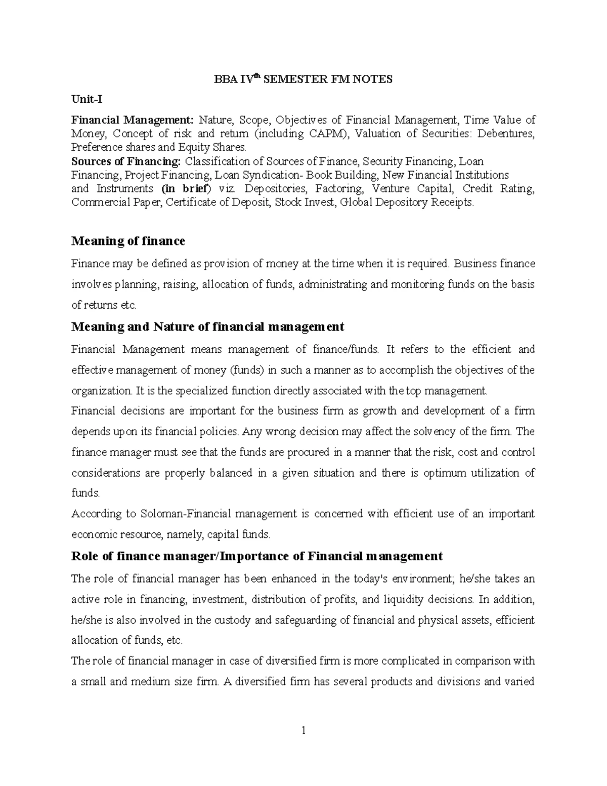 8-Legal Requirements for Establishment of a New Unit Notes of ...