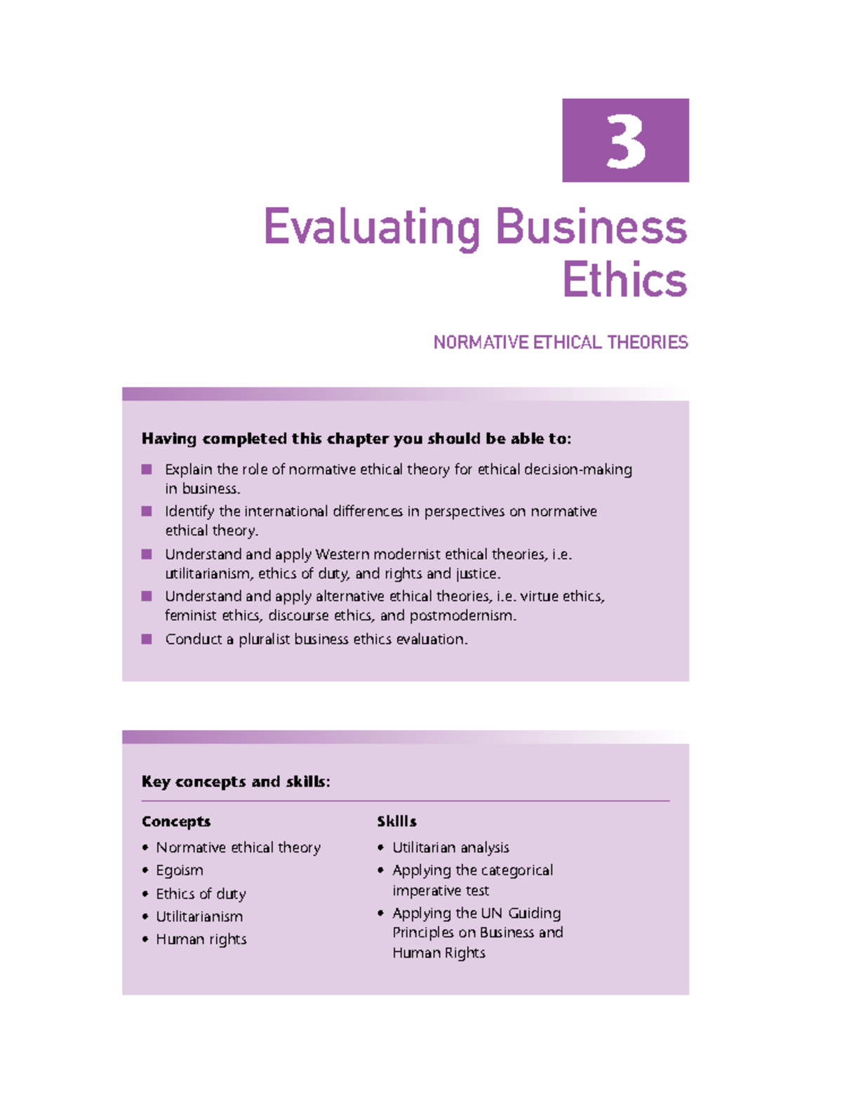 Evaluating Business Ethics: Normative Ethical Theories (BUS 101) - Studocu
