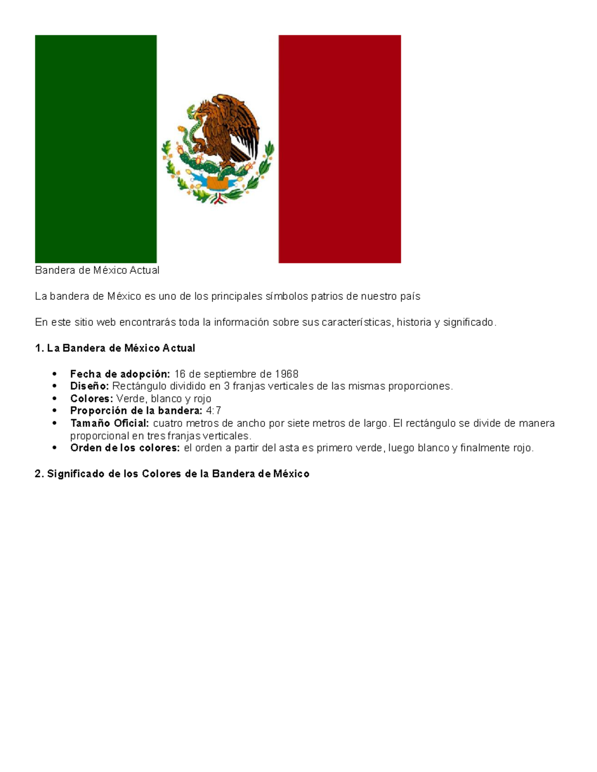 Que Significa El Color Verde En La Bandera Mexicana - Infoupdate.org